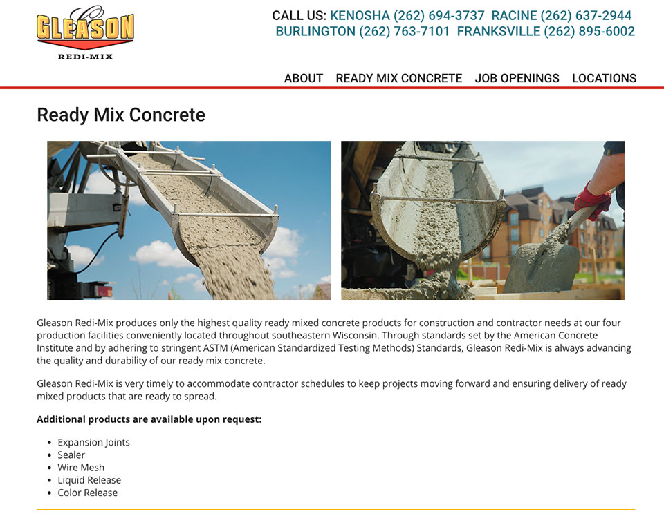 Gleason Redi-Mix | Image Management